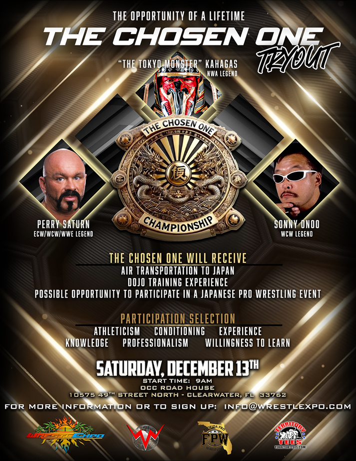 THE CHOSEN ONE TRYOUT REGISTRATION – WRESTLExpo